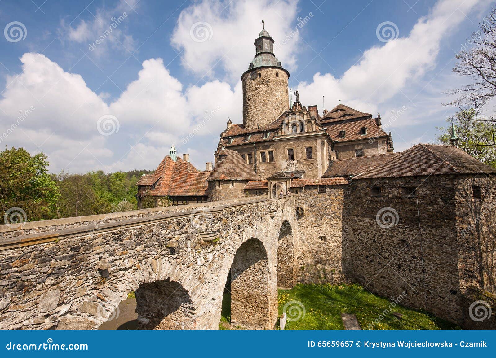 Czoch Castle, Lesna, Poland Stock Image - Image of monument, lesna ...