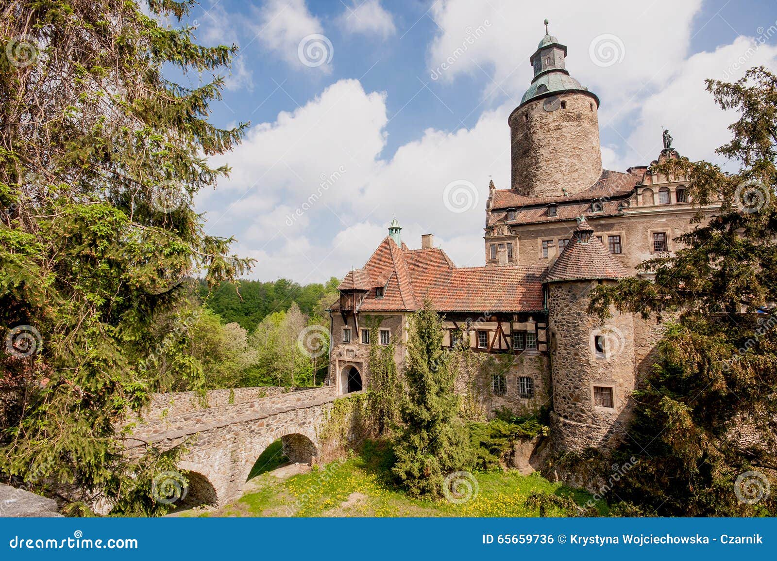 Czoch Castle, Lesna, Poland Stock Photo - Image of polish, town: 65659736