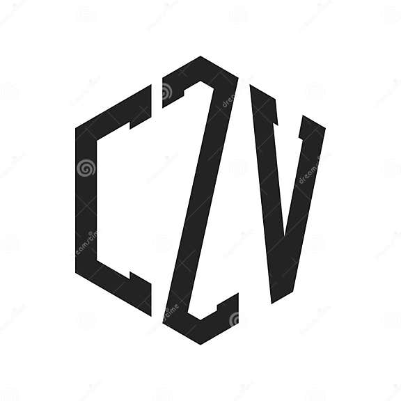 CZV Logo Design. Initial Letter CZV Monogram Logo Using Hexagon Shape ...