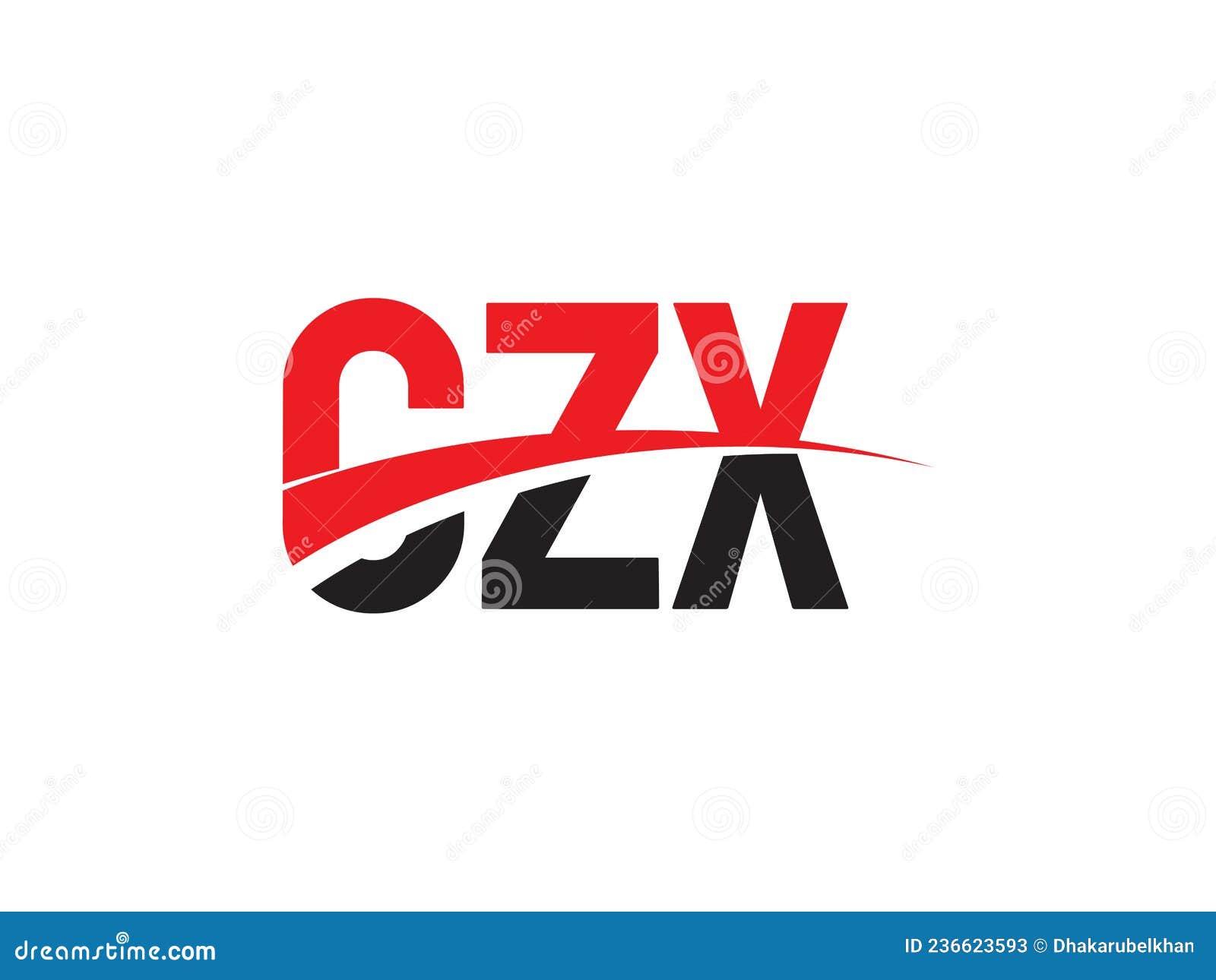 CZX Letter Initial Logo Design Vector Illustration Stock Vector ...