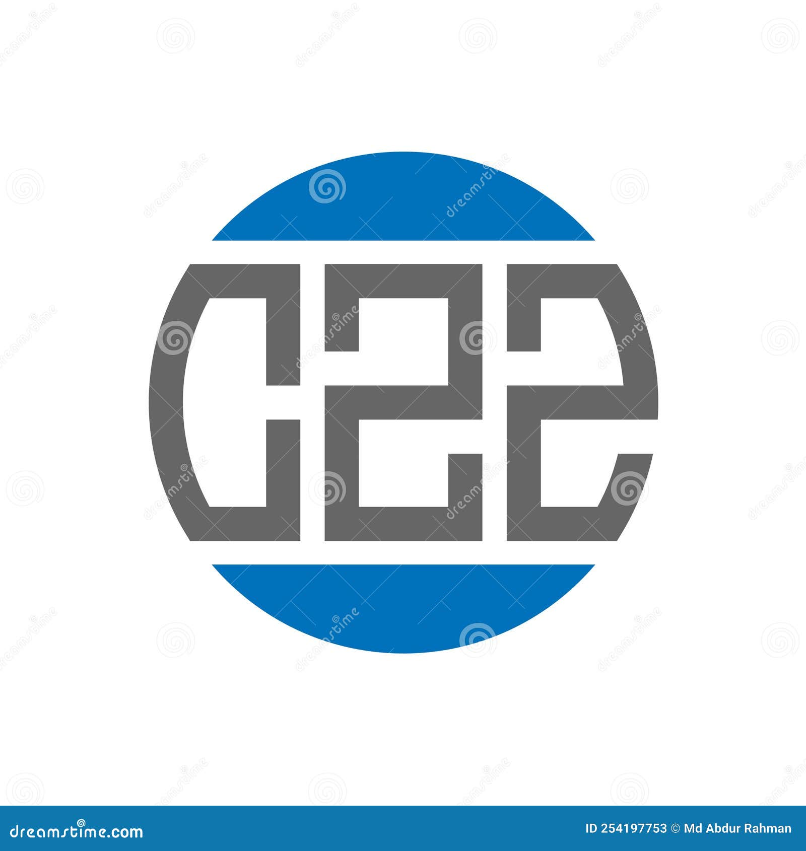 CZZ Letter Logo Design on White Background. CZZ Creative Initials ...