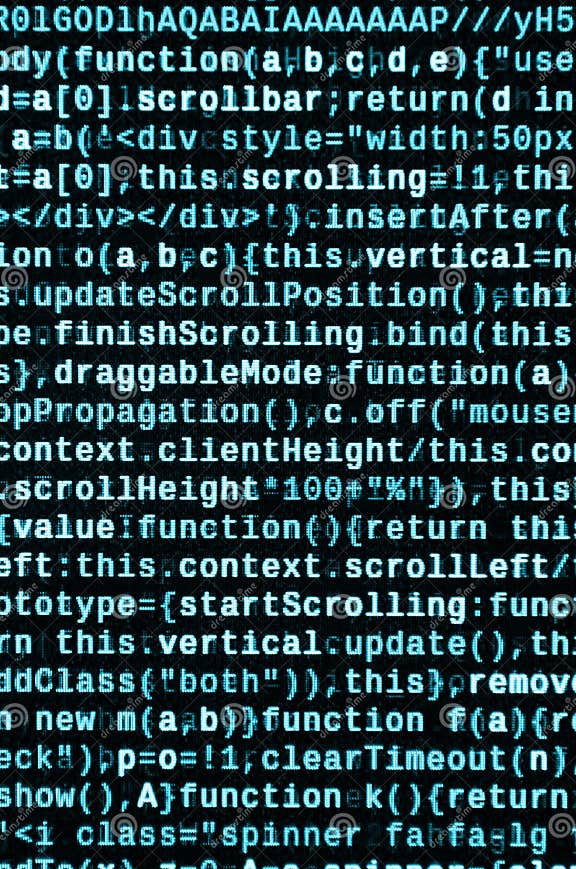 Código Del Javascript En Editor De Texto Concepto Del Ciberespacio De La Codificación Pantalla ...