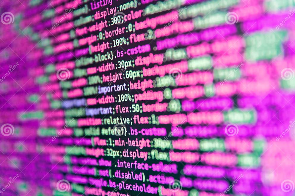 Código Php Sobre Fondo Azul En Editor De Código. Byte De Matriz De Datos Binarios Código Rian ...