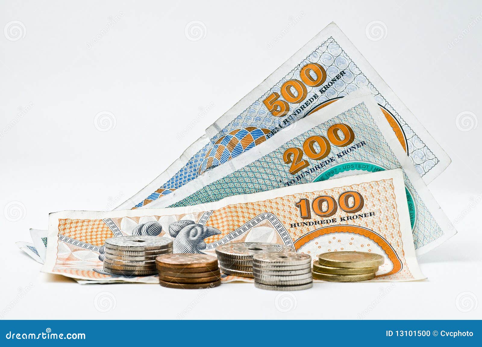Dänisches Bargeld stockfoto. Bild von banknoten, münzen - 13101500