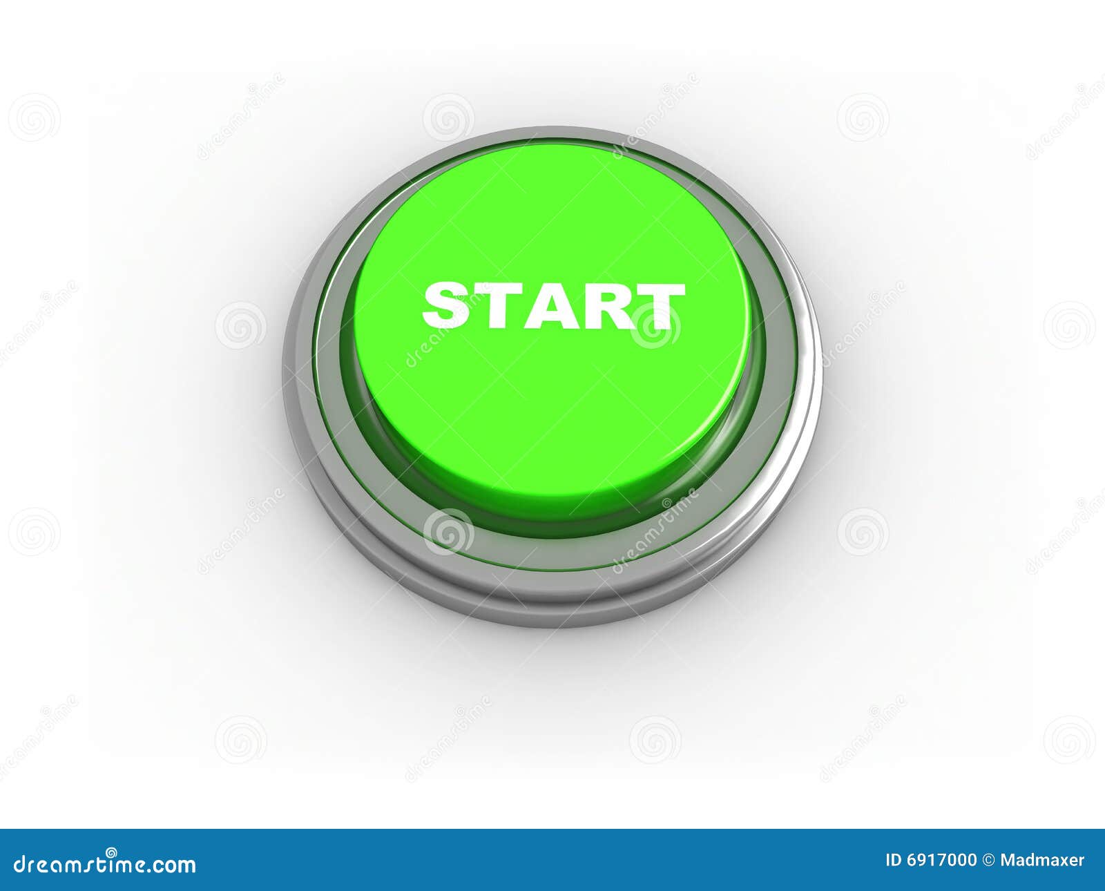 Début du bouton 3d illustration stock. Illustration du isolement - 6917000