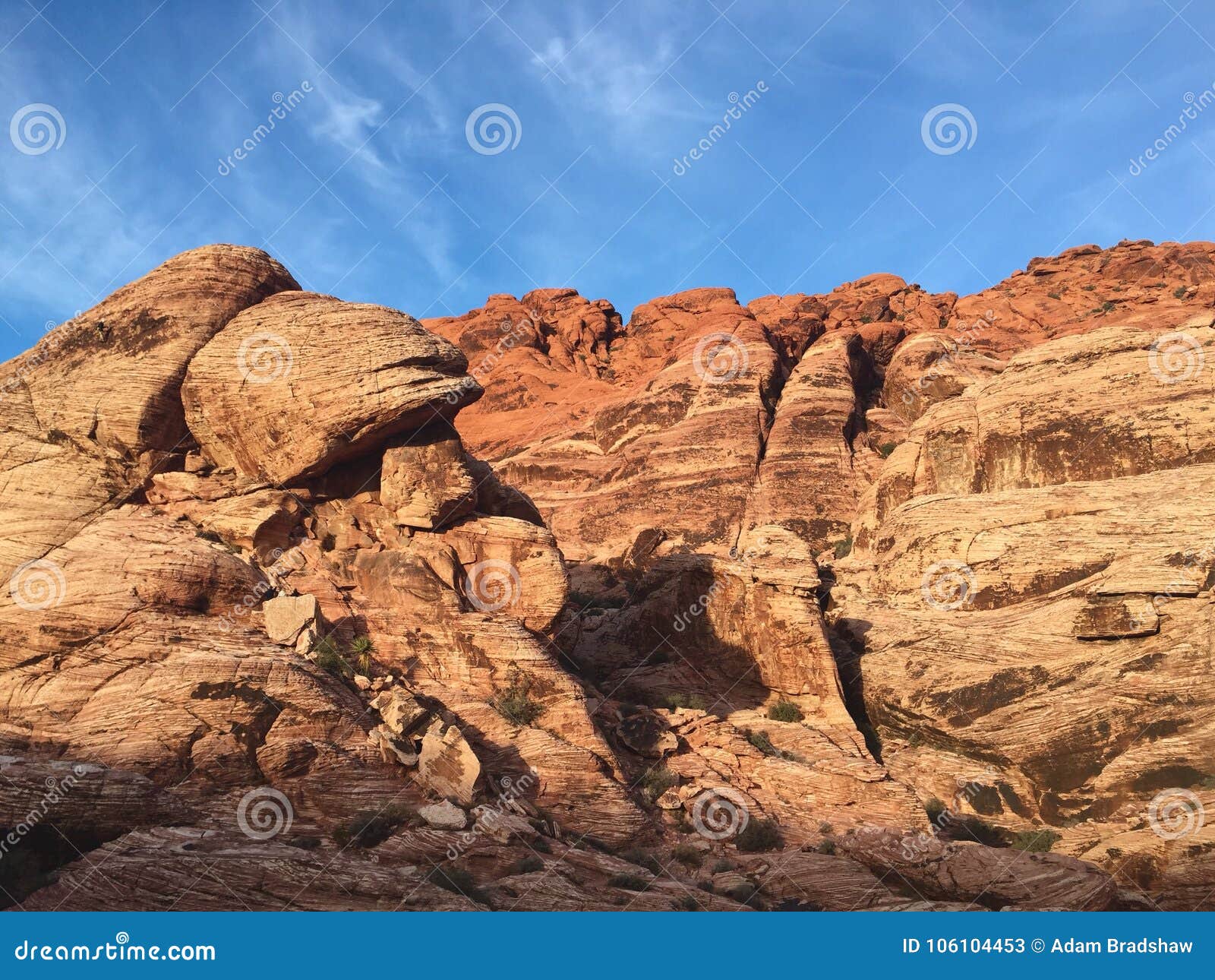 Désert, Las Vegas, Roche Rouge Image stock - Image du géologie, nevada ...