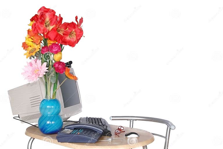 Día de la secretaria imagen de archivo. Imagen de teclado - 3090971