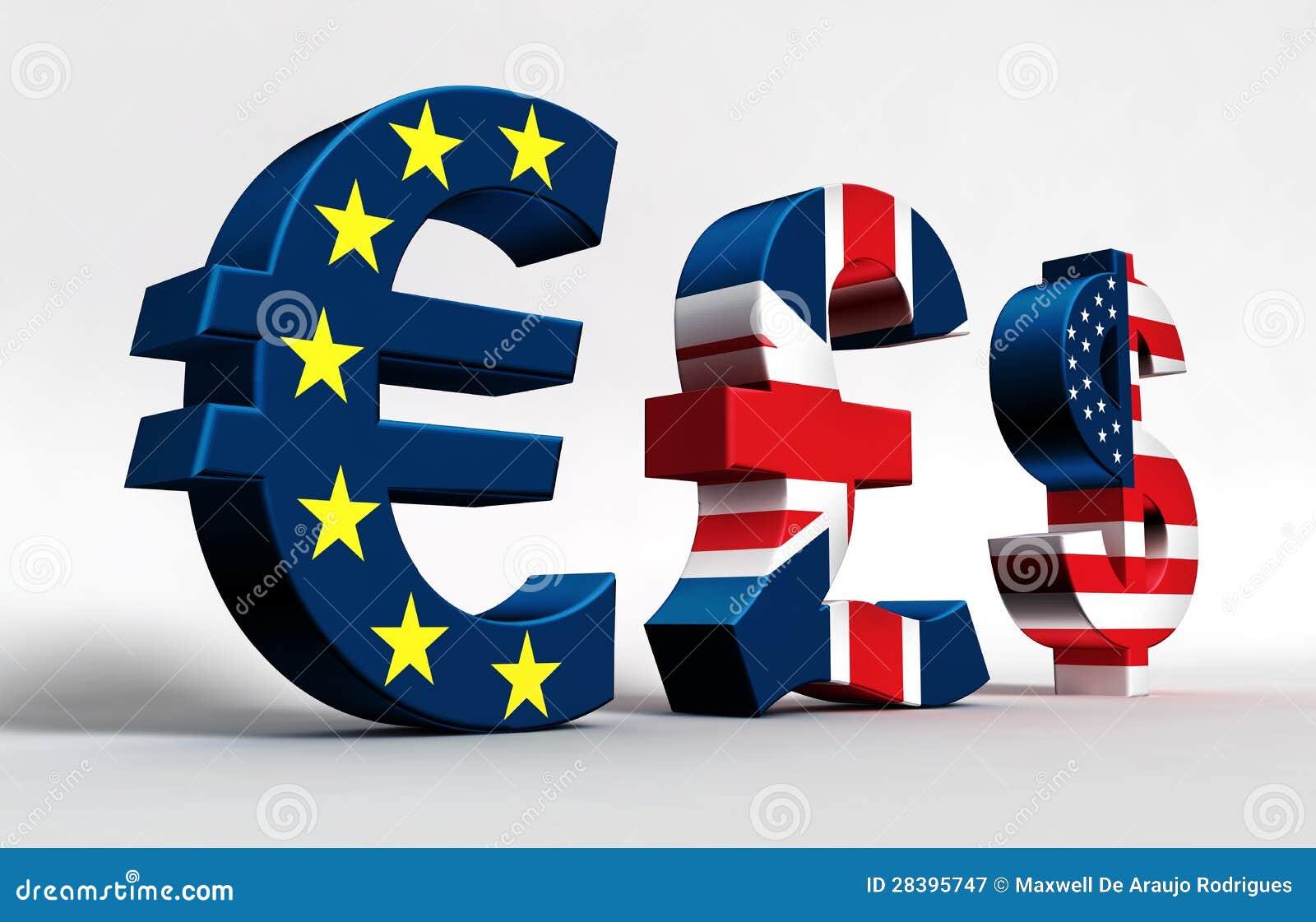 Dólar euro de la libra stock de ilustración. Ilustración de banquero ...