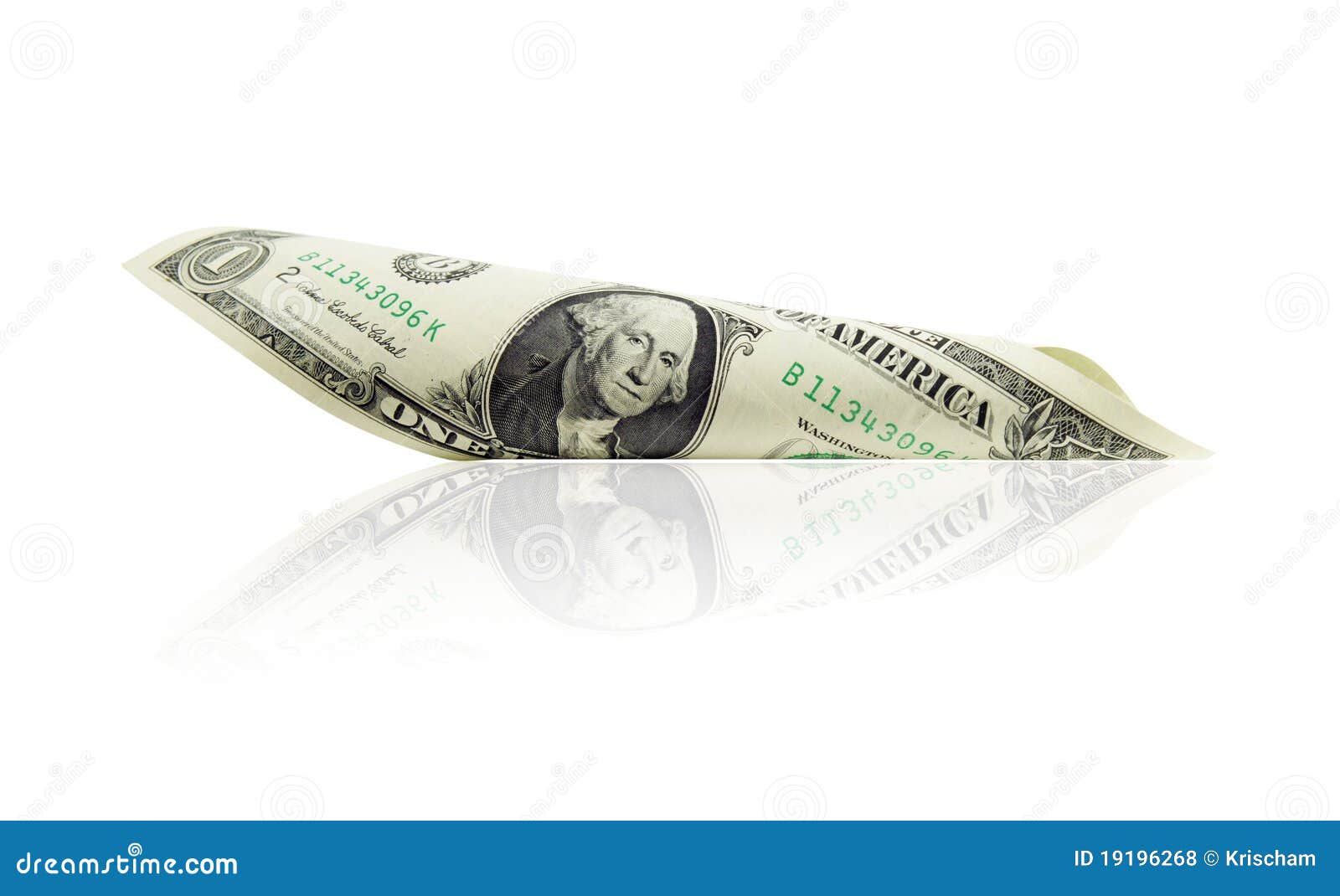 Dólares de 1 americano foto de archivo. Imagen de aislado - 19196268