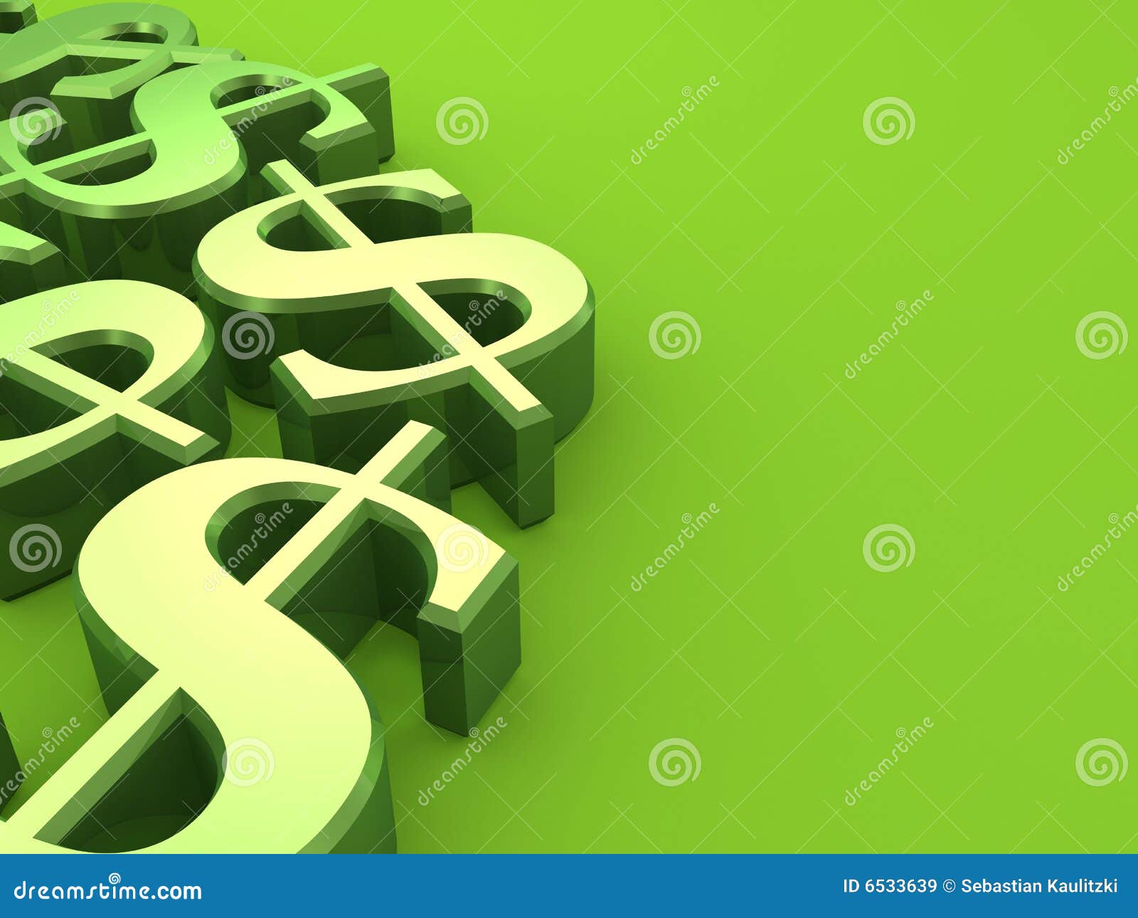 Dólares verdes stock de ilustración. Ilustración de elegancia - 6533639