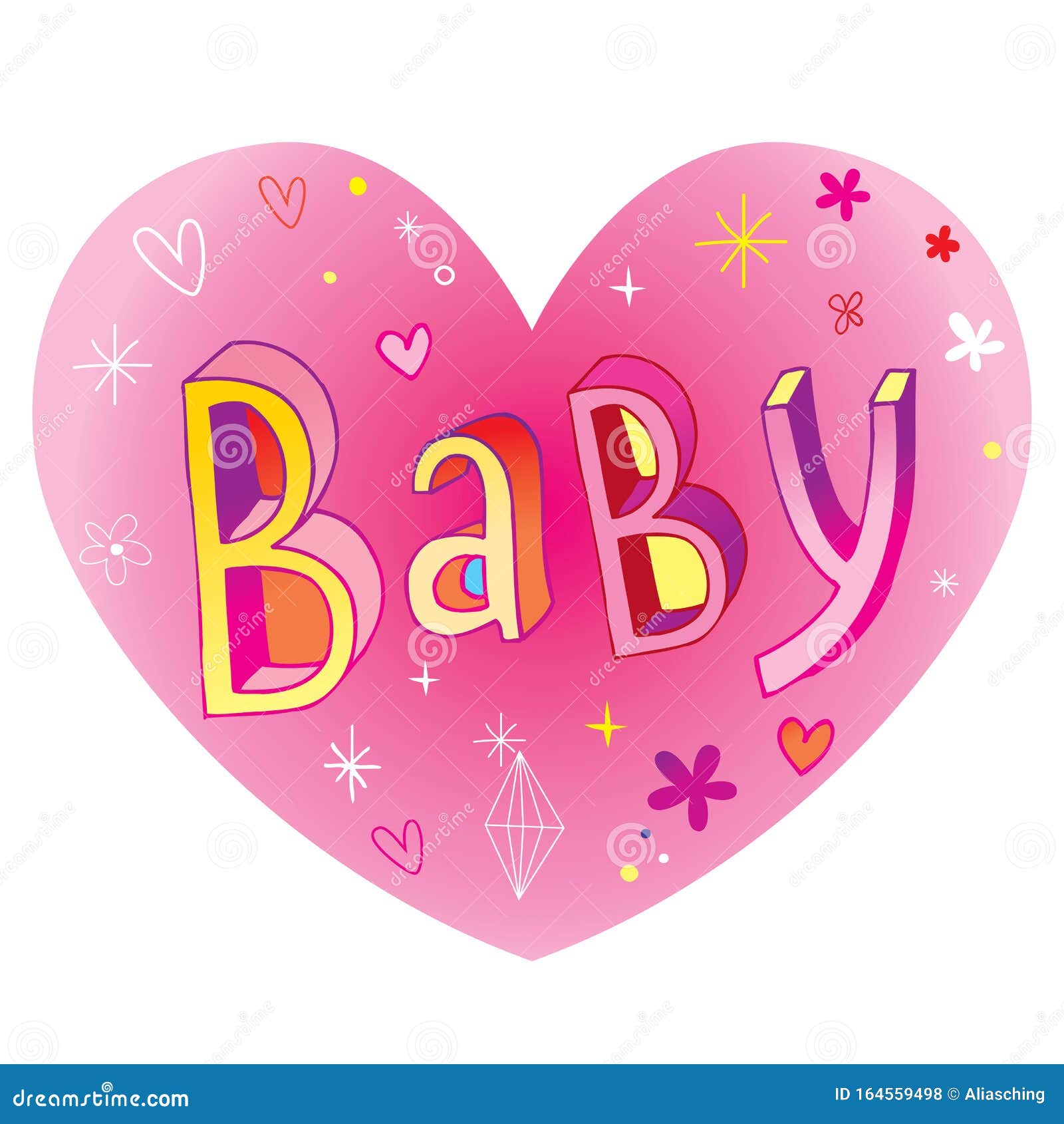 Baby Heart Isolated On White Background. Red. Symbol Of Love. Charity ...