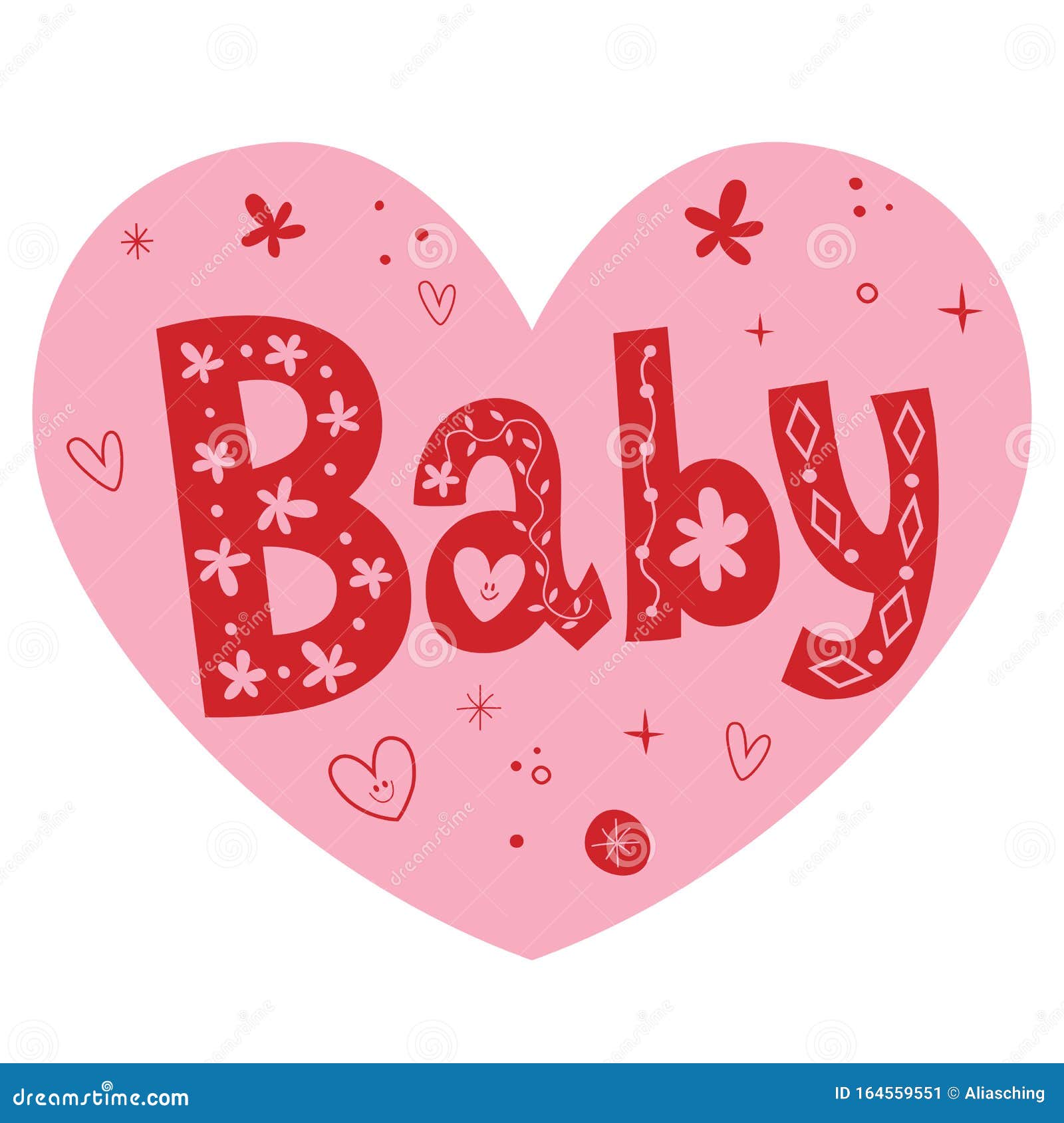 Baby Heart Isolated On White Background. Red. Symbol Of Love. Charity ...