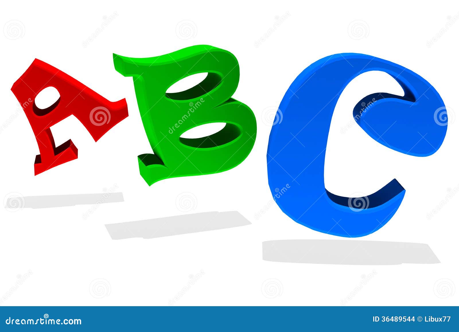 3d ABC stock illustration. Illustration of design, grade - 36489544