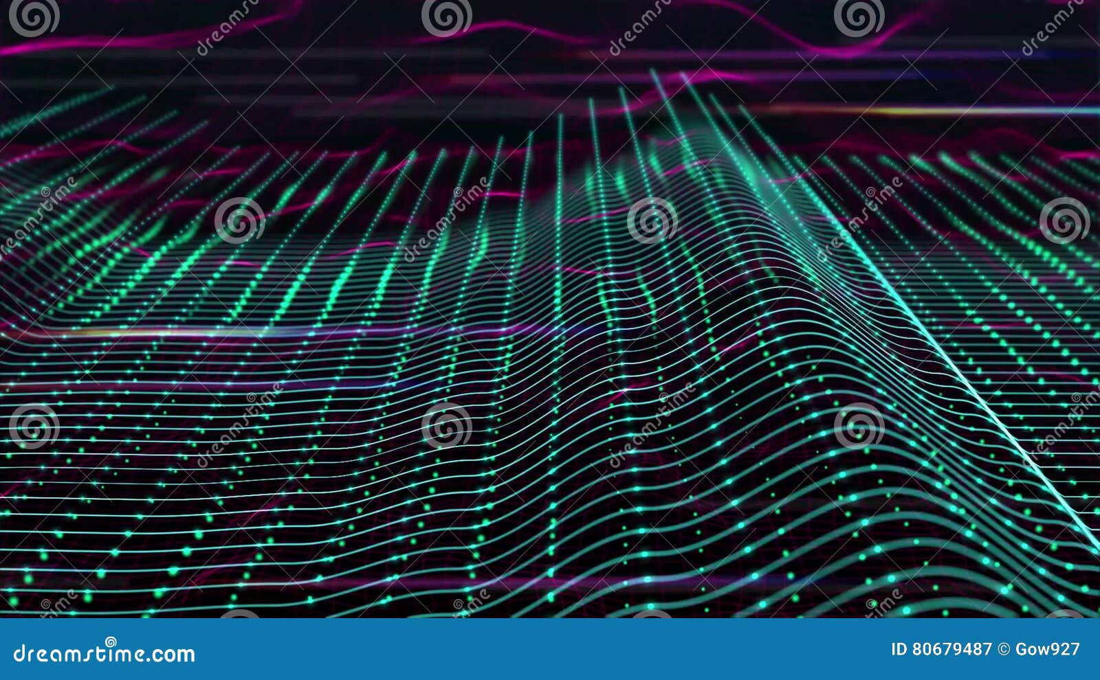 3D Abstract Animation of Colorful Sound Wave Equalizer. in 3d Abstract ...