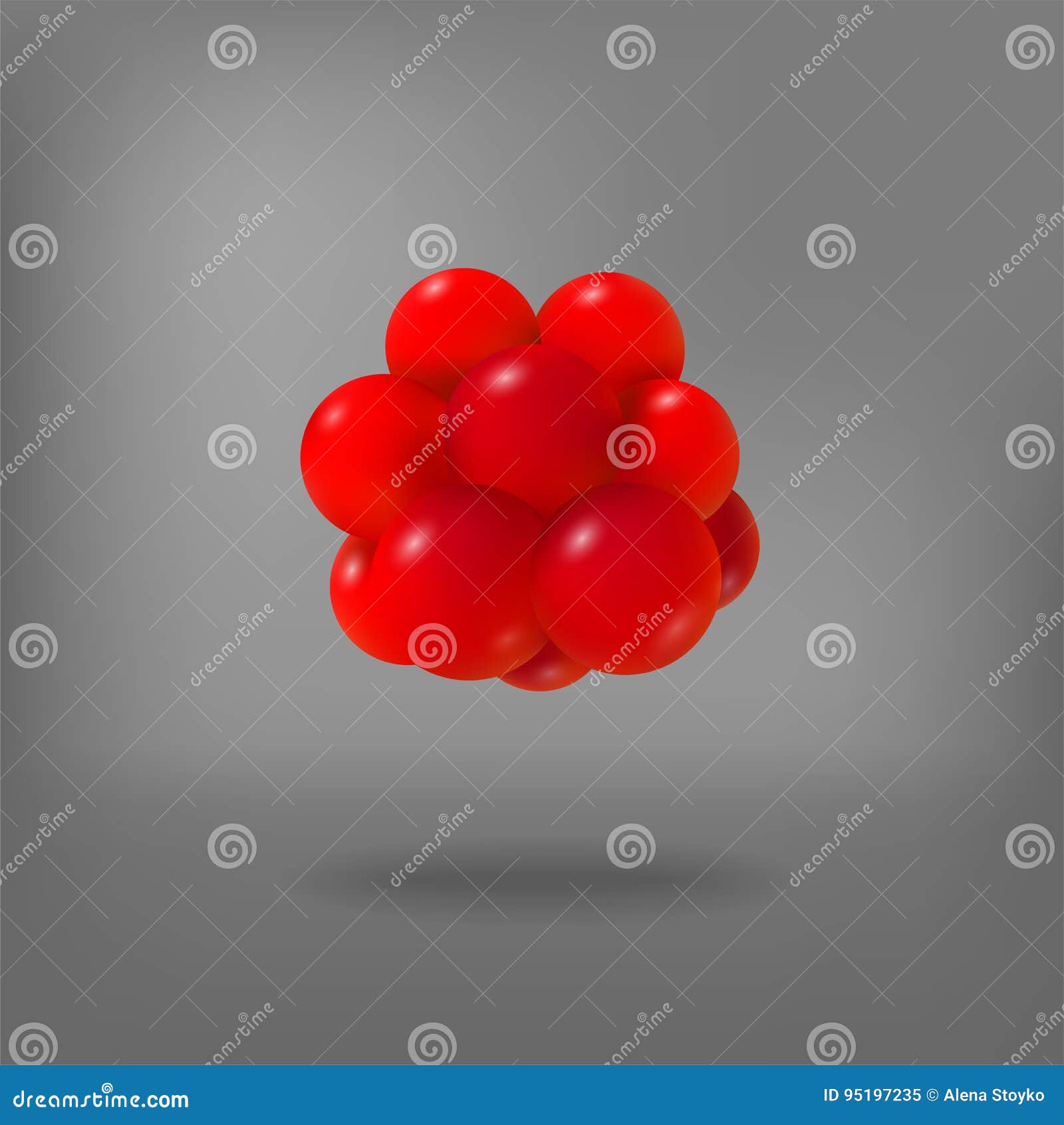 3d Abstract Atom Structure. Stock Vector - Illustration of chemistry ...