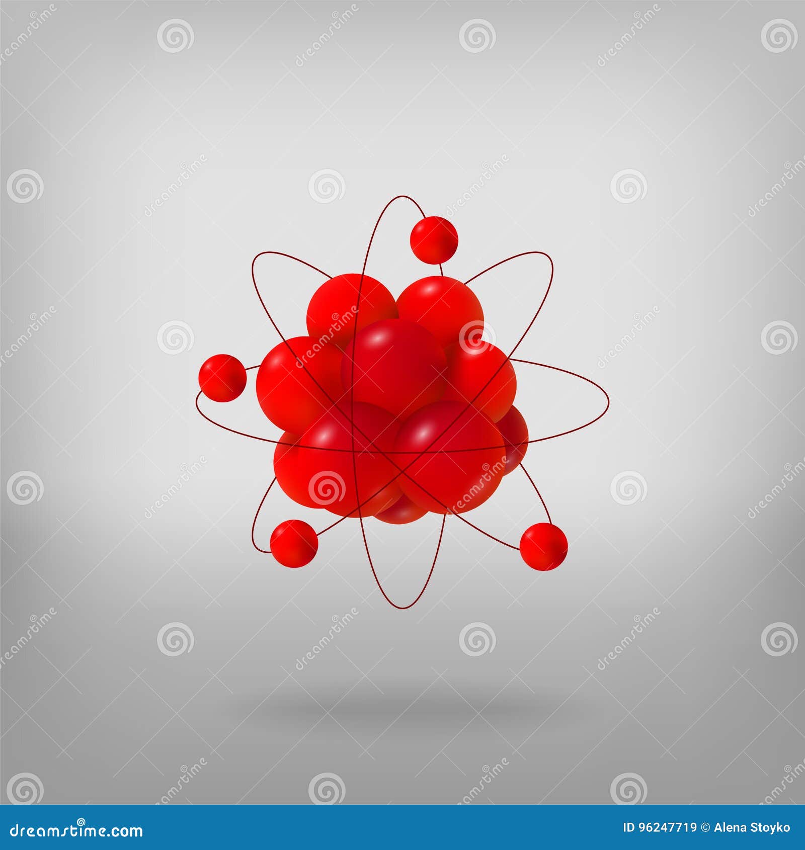 Proton, Electron And Neutron Are Cute Characters Royalty-Free Stock ...