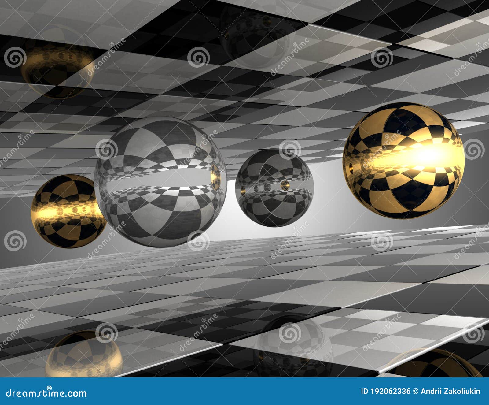 3d Abstract Background. Abstract Balls. 3d Illustration Stock ...