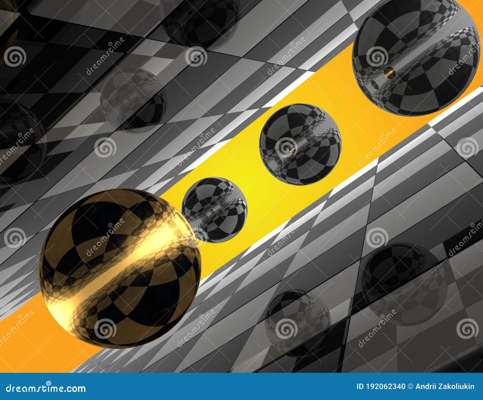 3d Abstract Background. Abstract Balls. 3d Illustration Stock ...