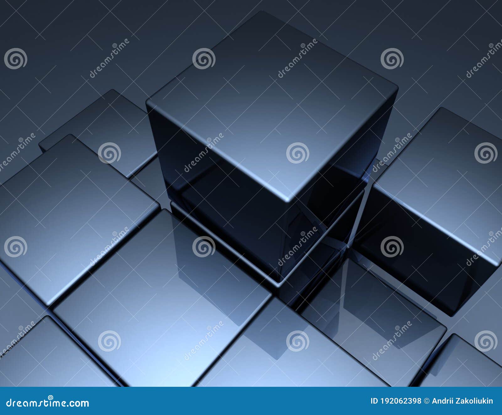 3D Abstract Background Blocks. 3d Illustration Stock Illustration ...