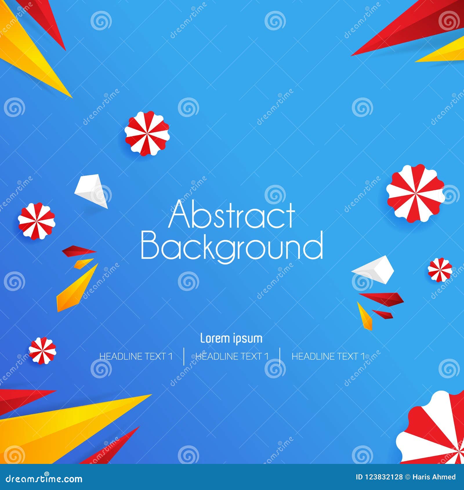 3d Abstract Background Funky Art Vector Illustrations Stock Vector ...