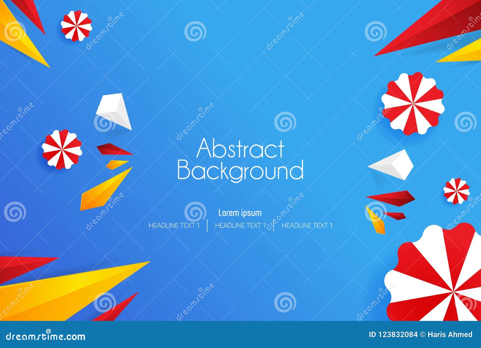 3d Abstract Background Funky Art Vector Illustrations Stock Vector ...