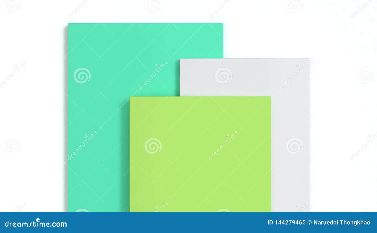 3d Abstract Background Green White Square Minimal 3d Render Stock ...