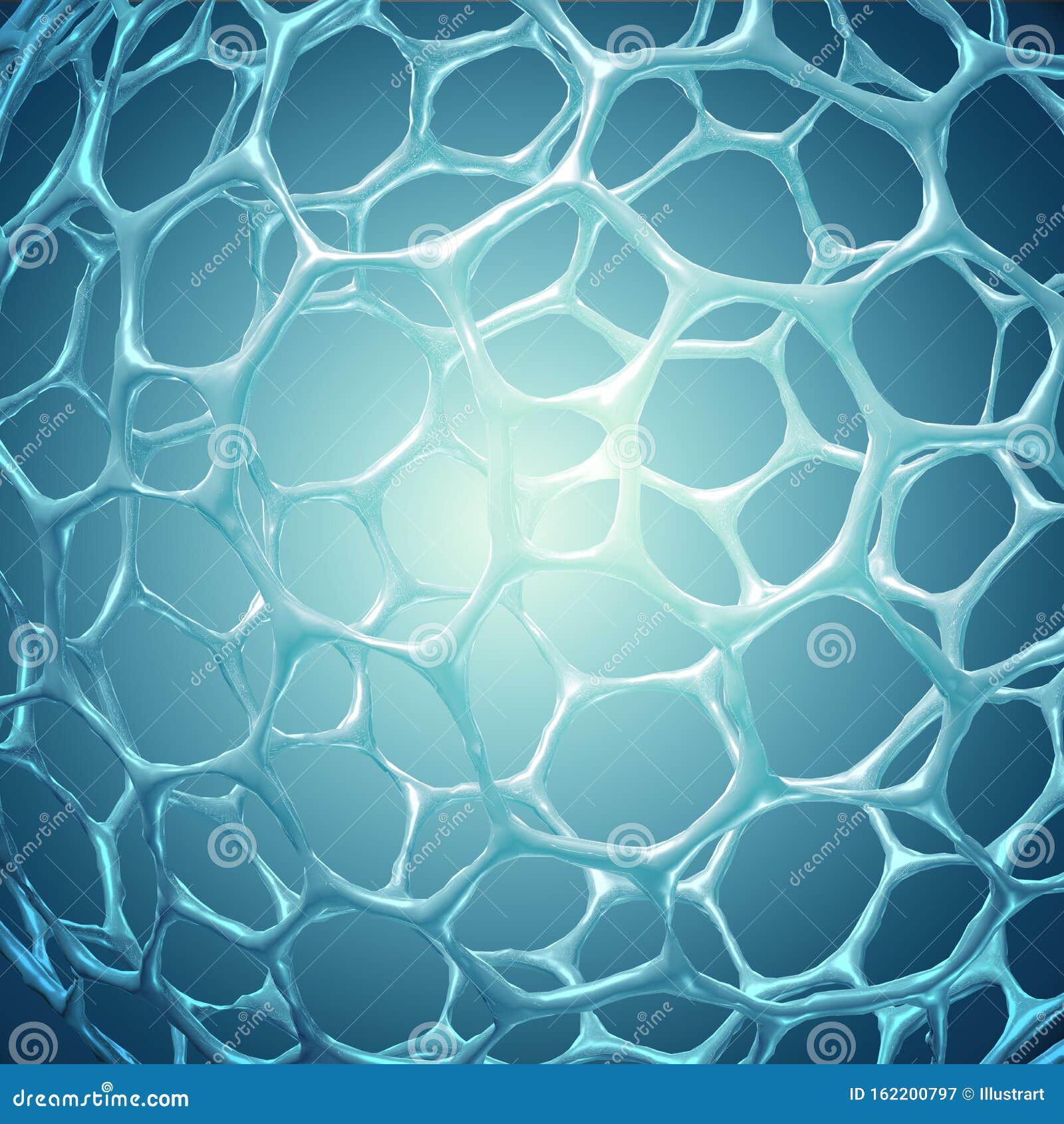3d Abstract Background with Honeycomb Effect Stock Illustration ...