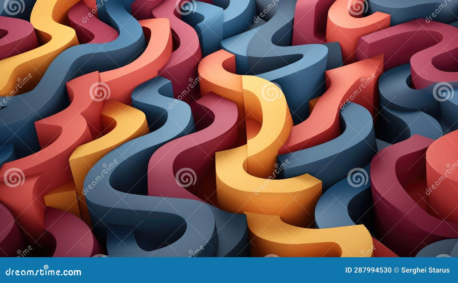 3d-like Abstract Background with Many Different Colored Shapes, AI ... 3d-like Abstract Background with Many Different Colored Shapes, AI ...