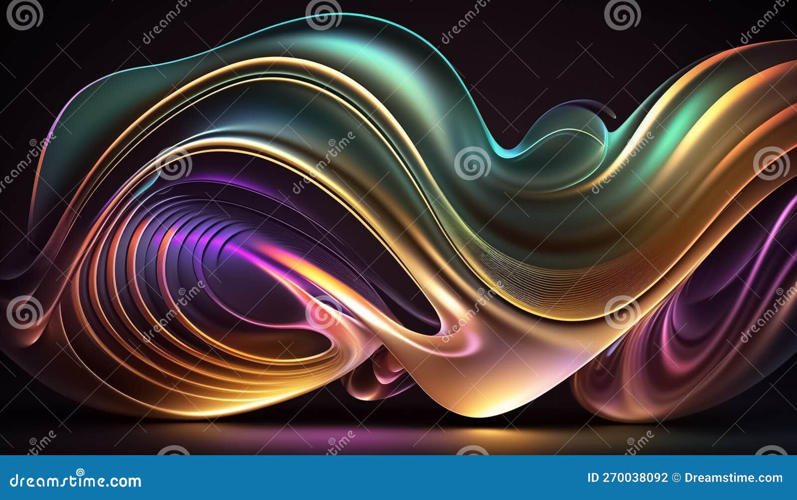 3D Abstract Background in Motion Dark Background. Gradient Design ...