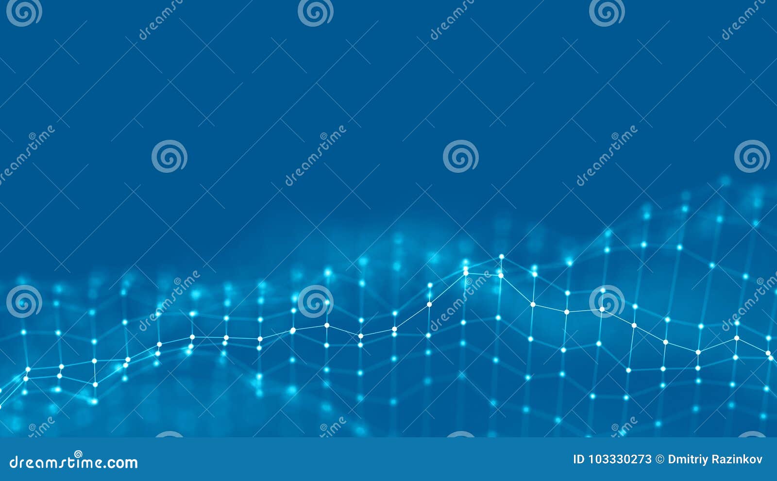 Background 3d Grid.Cyber Technology Ai Tech Wire Network Futuristic ...