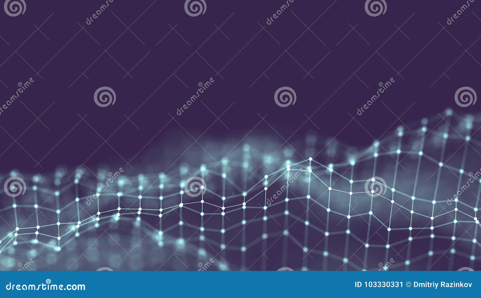 3d Abstract Background Network Concept . Future Background Technology Illustration. 3d Landscape ...