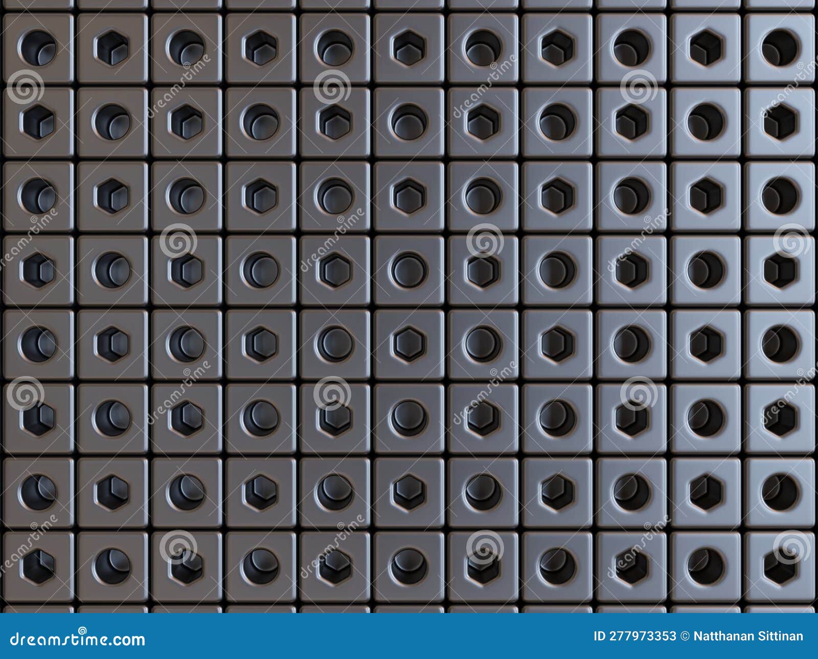 3D Abstract Background Picture Plastic Cube with Cylinder Hole Shape ...