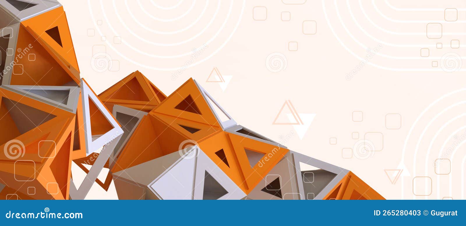 3D Abstract Background. Technology Science and Network Connection ...