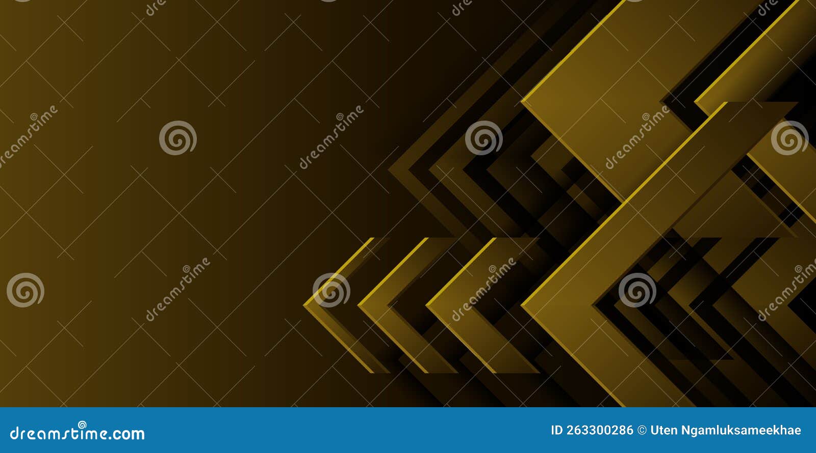 3D Abstract Background Yellow Arrowhead Triangle Stock Vector ...