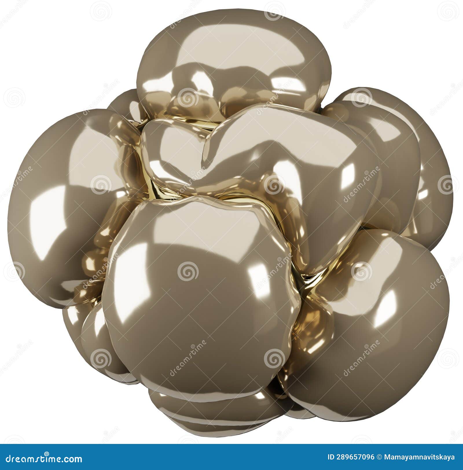 3d Abstract Balloon Illustration, Inflate Object Element Stock ...