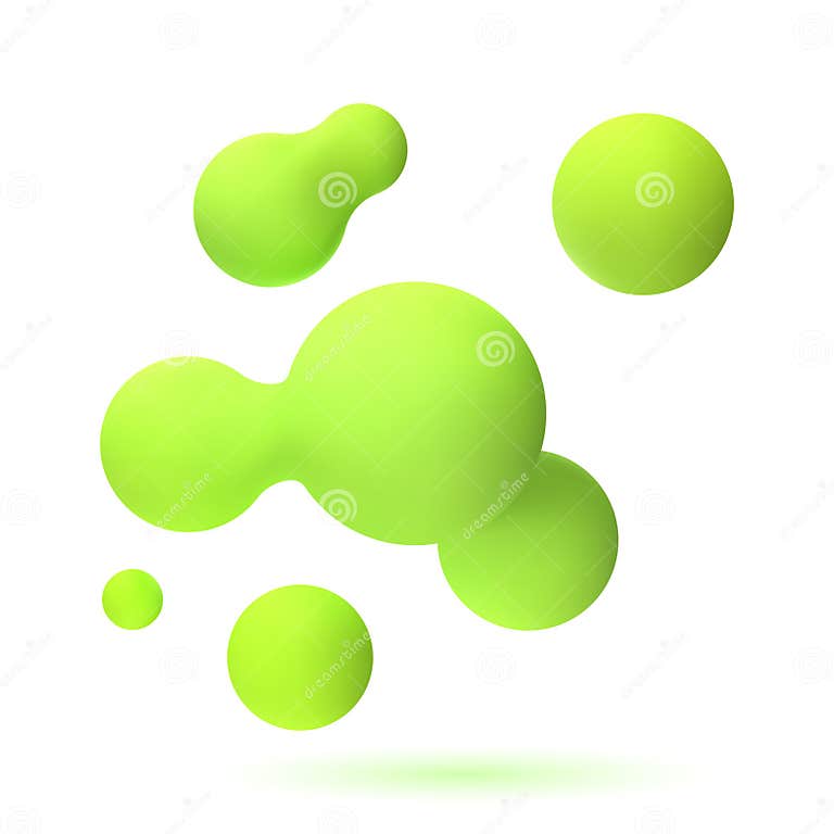 3d abstract blobs set. stock illustration. Illustration of bounce - 287186103