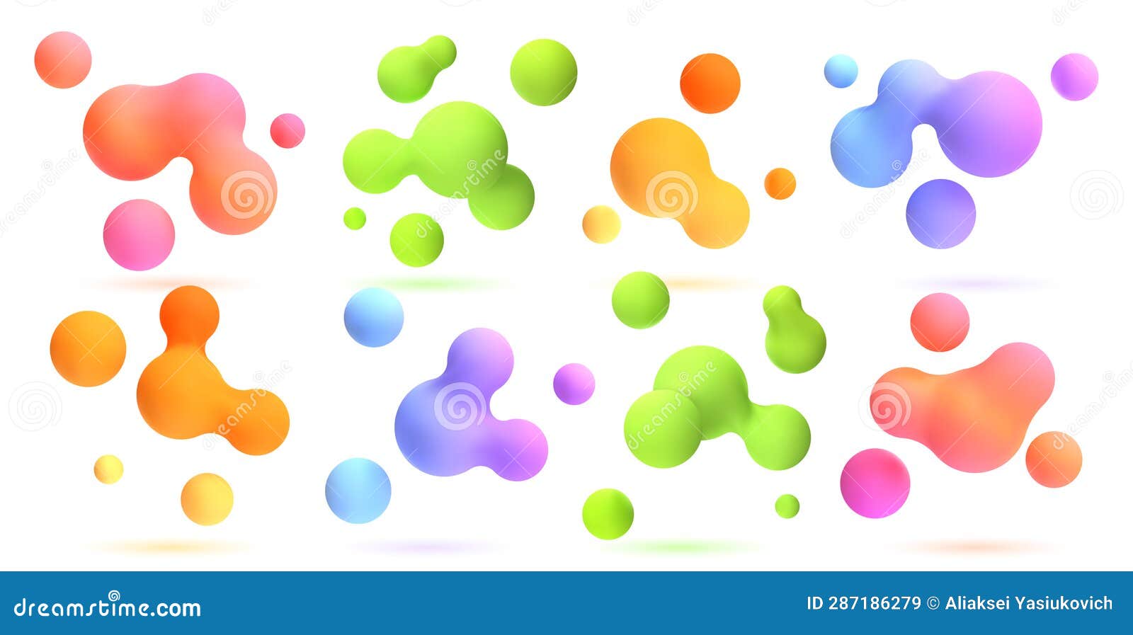 3d abstract blobs set. stock vector. Illustration of form - 287186279 3d abstract blobs set. stock vector. Illustration of form - 287186279