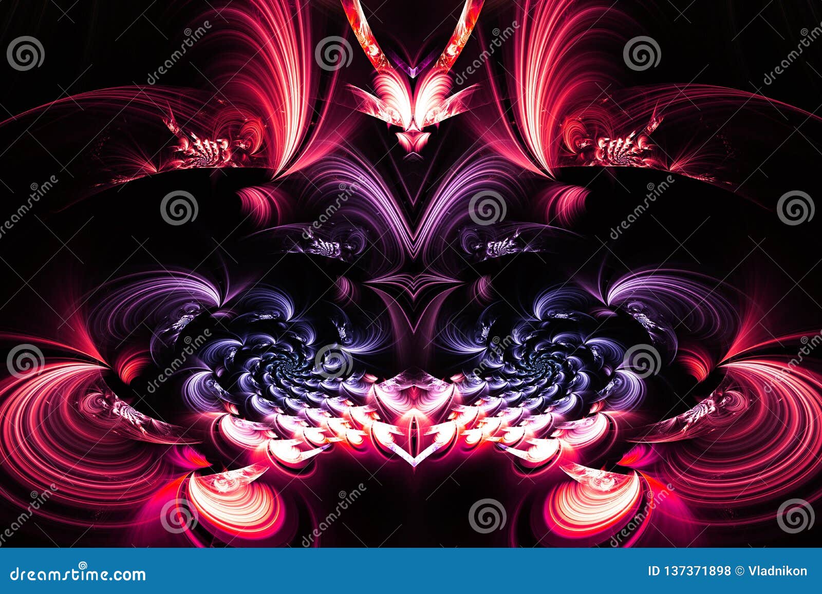 3d Abstract Computer Generated Fractal Design Stock Illustration Illustration Of Digital