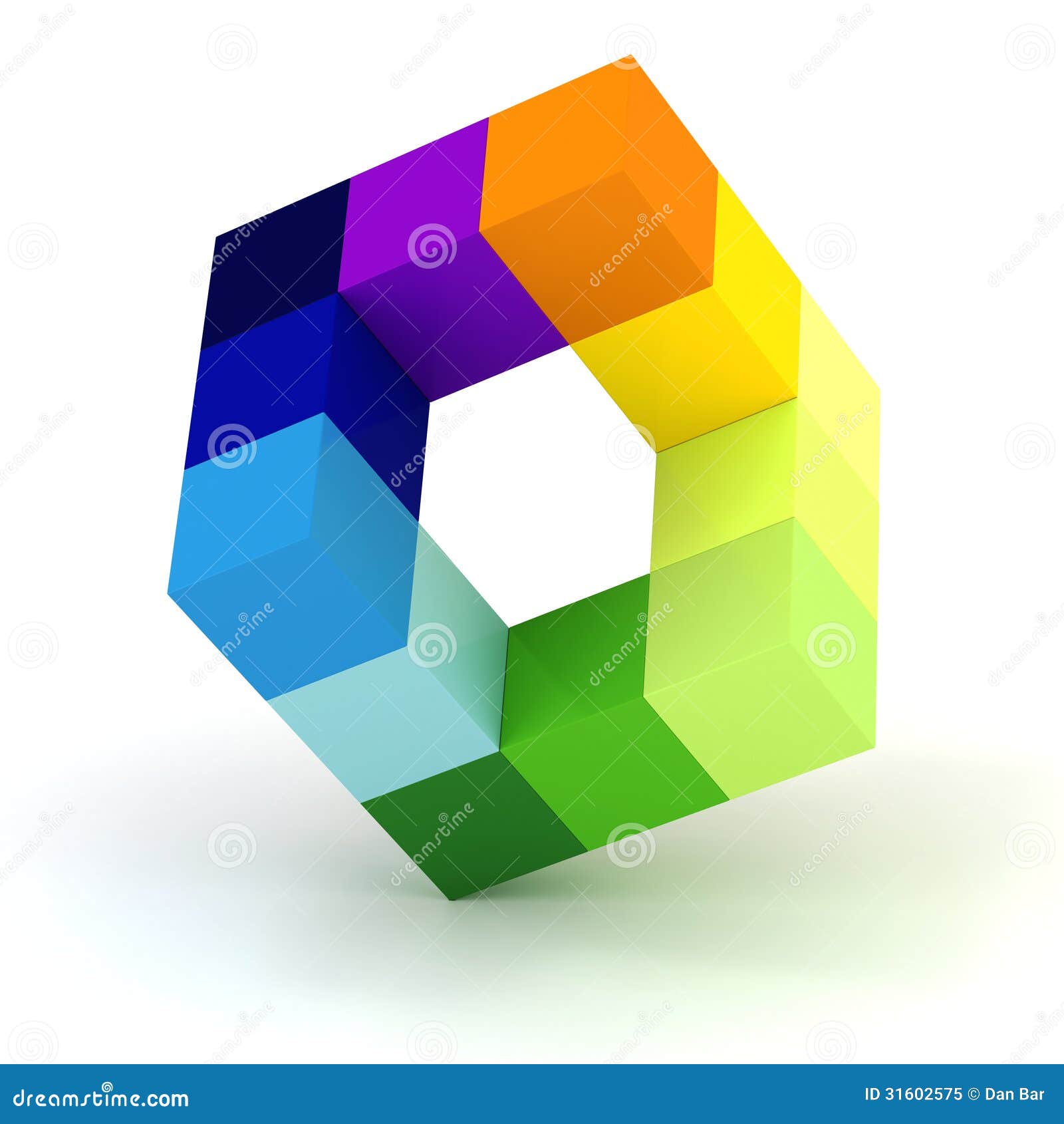 3d abstract cube design stock illustration. Illustration of decoration ...