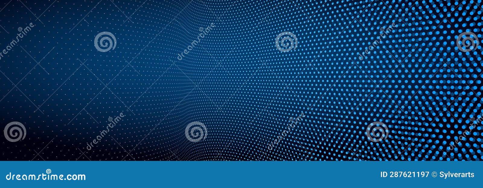 3D Abstract Dark Blue Background with Dots Pattern Vector Design ...