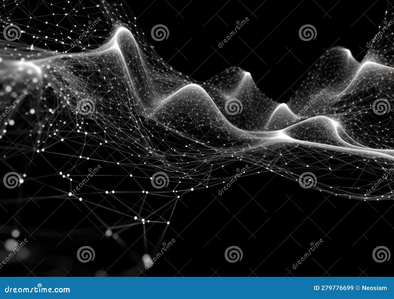 3d Abstract Data Visualization Background Stock Illustration Illustration Of Information