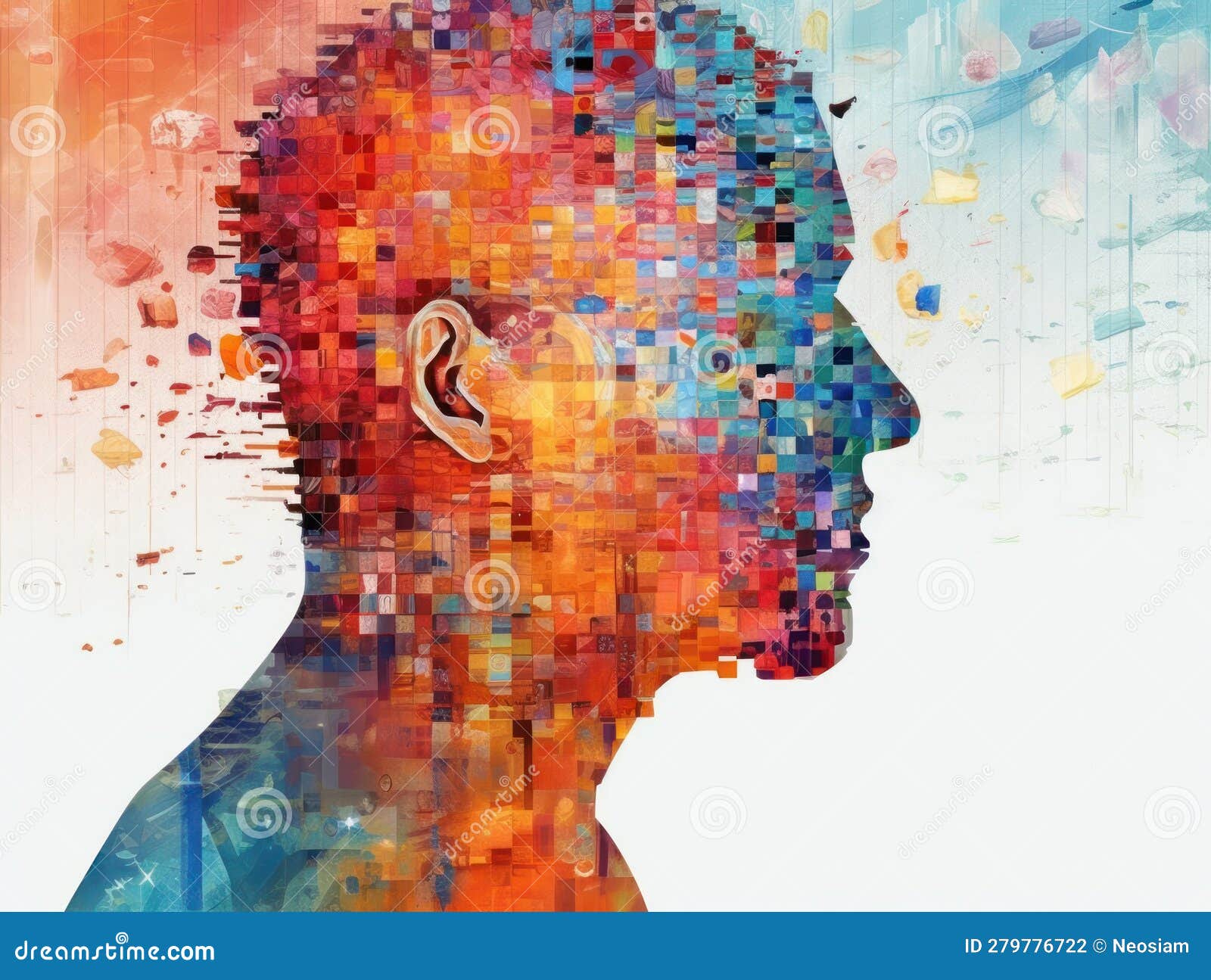 3d Abstract Data Visualization Background Stock Illustration Illustration Of Generate Digital