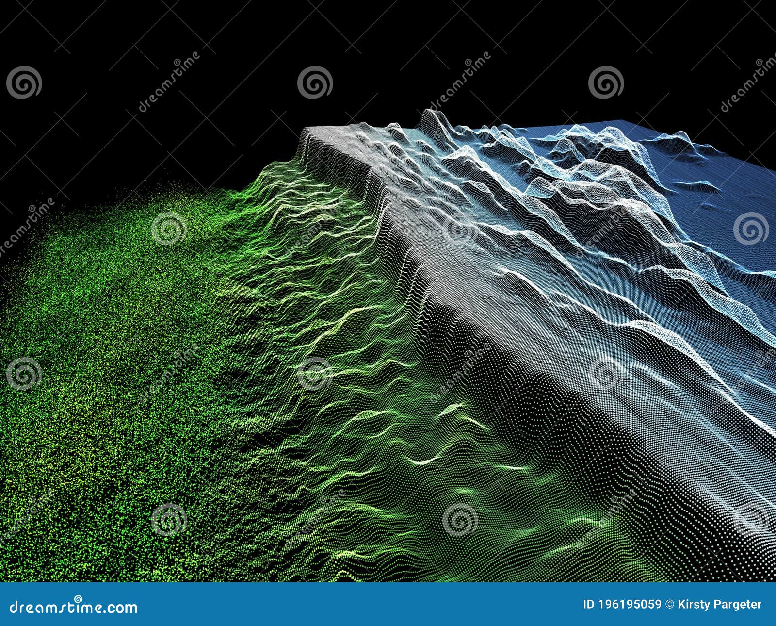 3d Abstract Design Background With A Floating Particle Background Stock