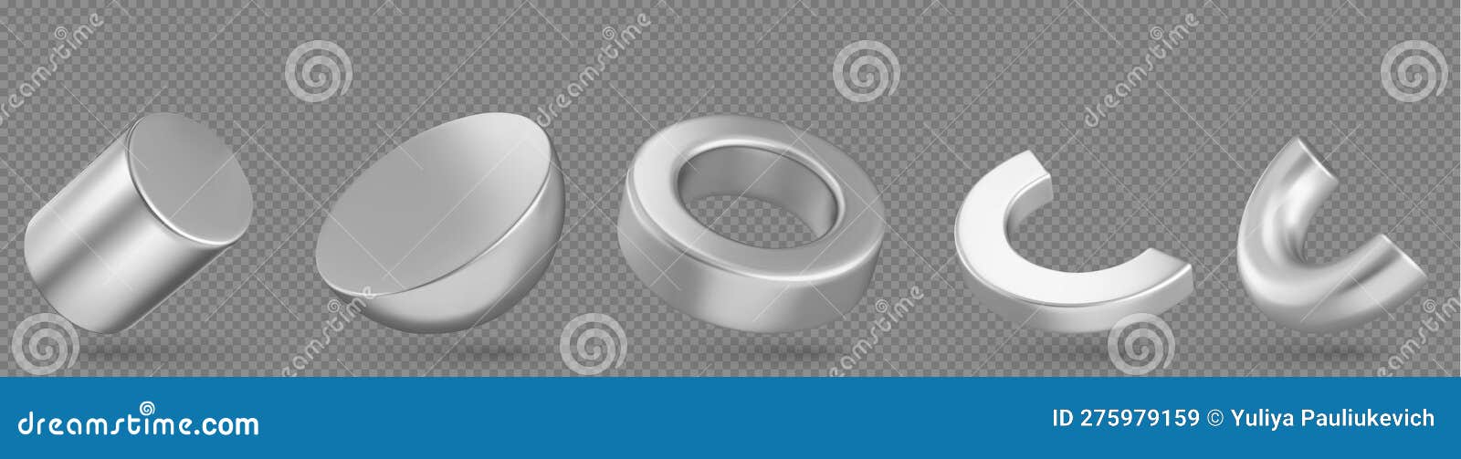 3d Abstract Different Shapes Objects Stock Vector - Illustration of ...