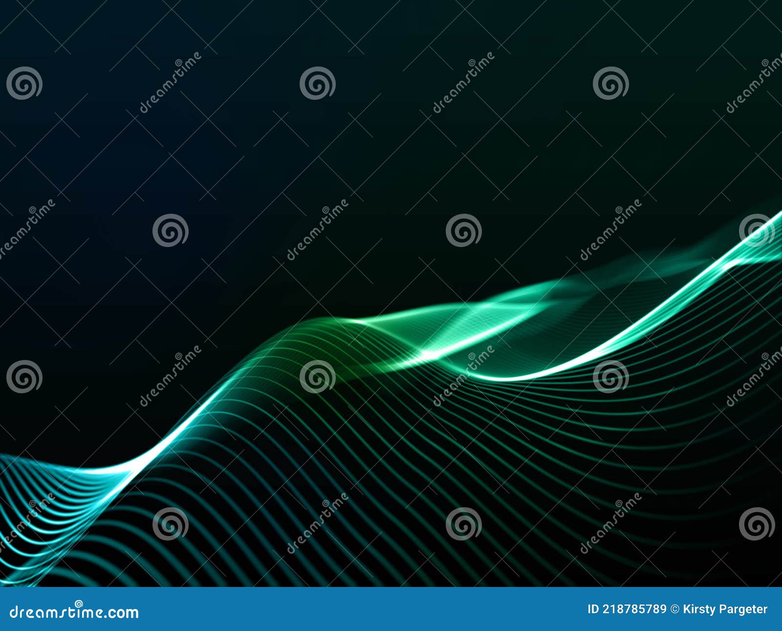 3D Abstract Digital Background with Flowing Cyber Lines Stock ...