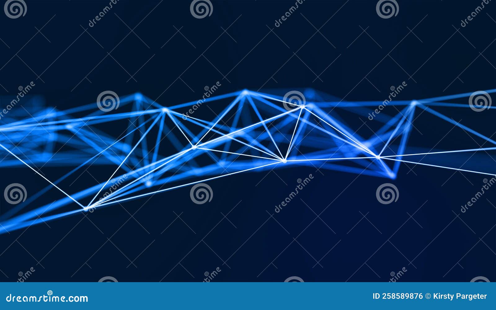 3D Abstract Digital Connections Background with Plexus Design Stock ...