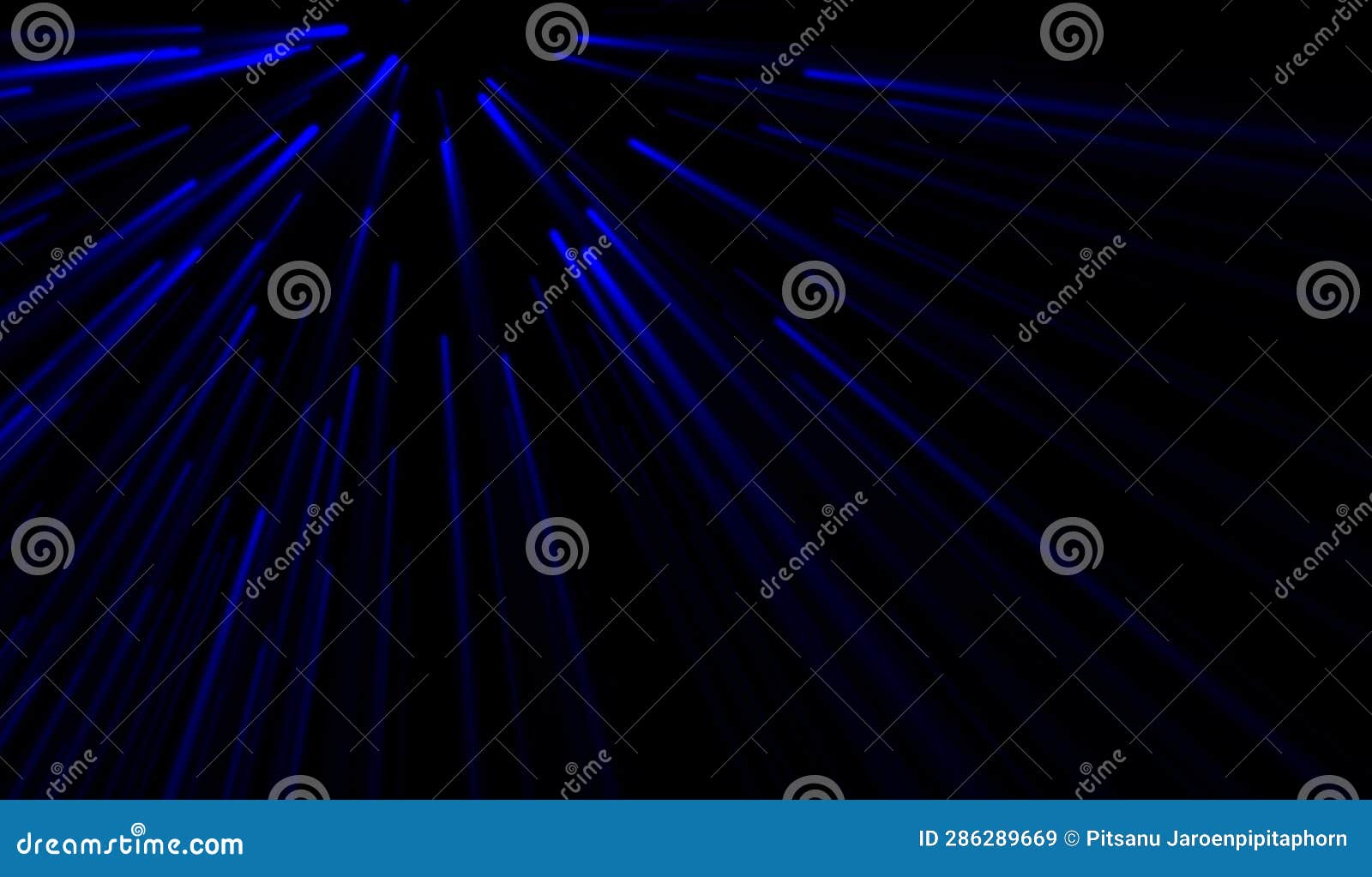 3D Abstract Digital Technology Blue Light Particles Network on Balck ...