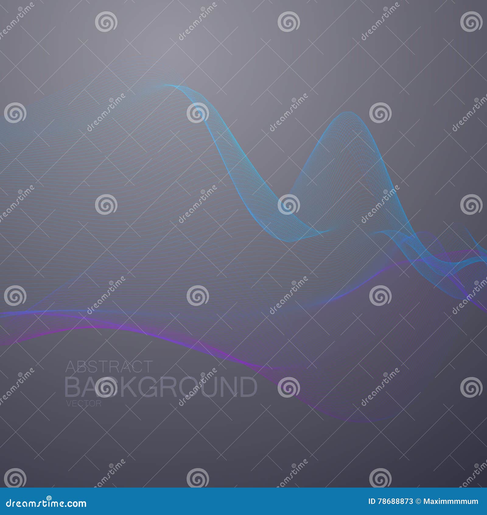 3D abstract digital wave stock vector. Illustration of brochure - 78688873