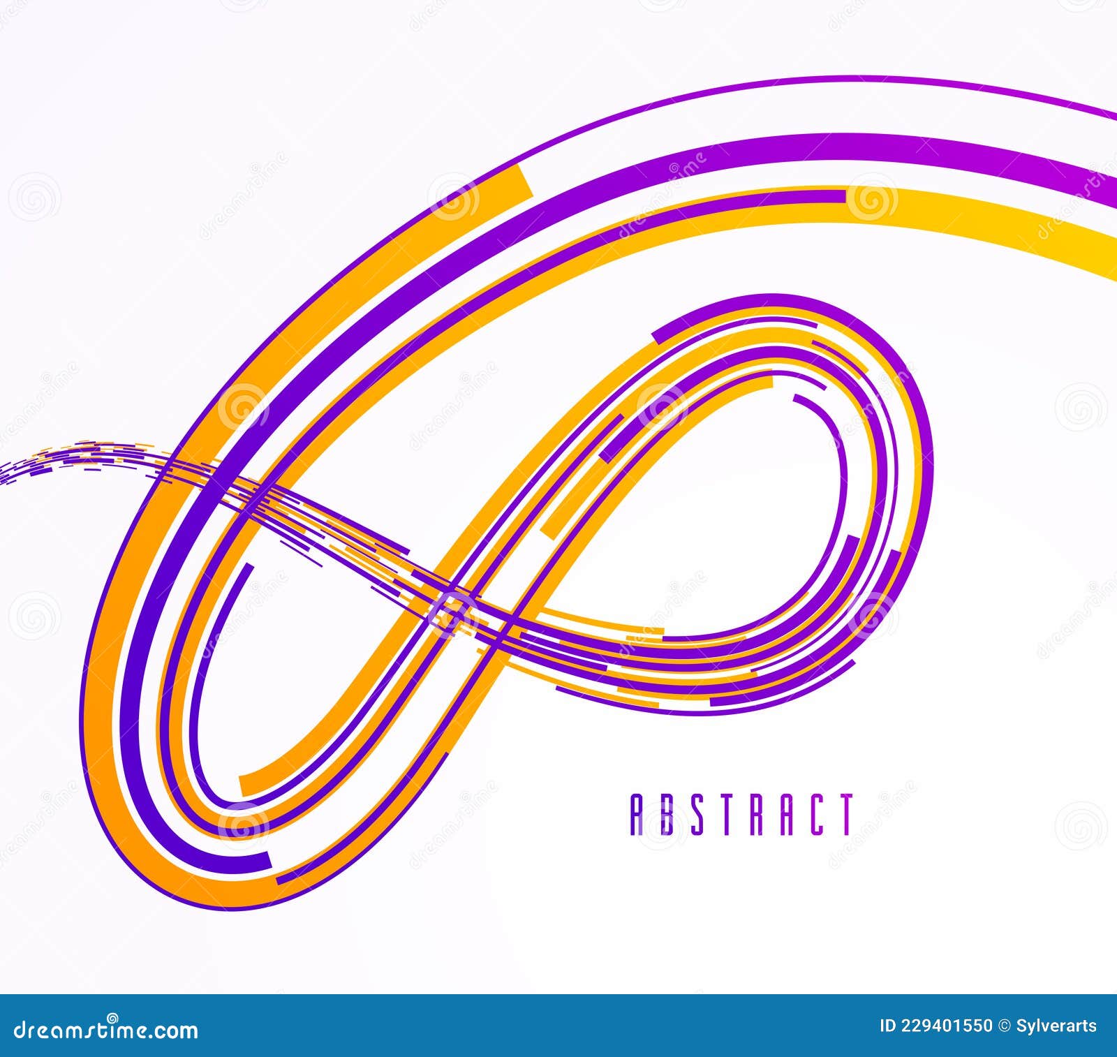 3D Abstract Dynamic Lines in Motion Vector Background, Technology or ...