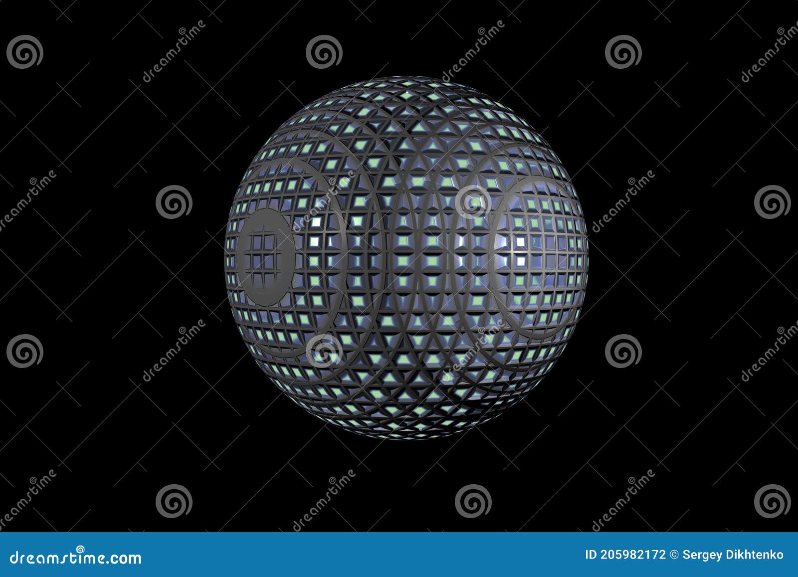 Sphere And Square Pyramid, Vector Illustration | CartoonDealer.com ...